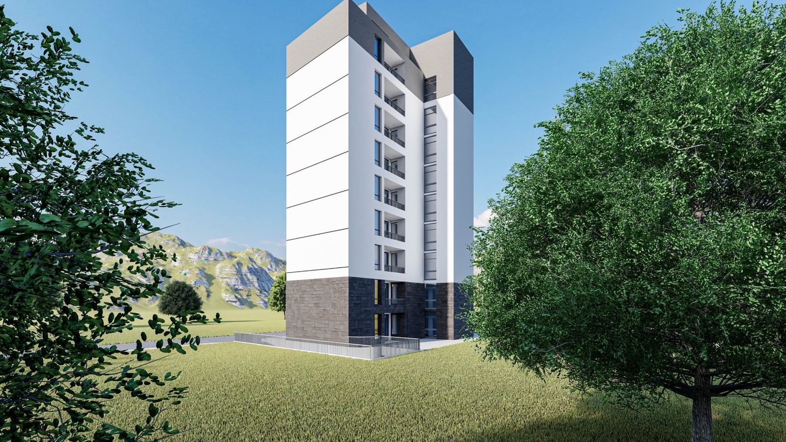 New modern building in Bar with apartments from 44.50m2 to 80.40m2 ...