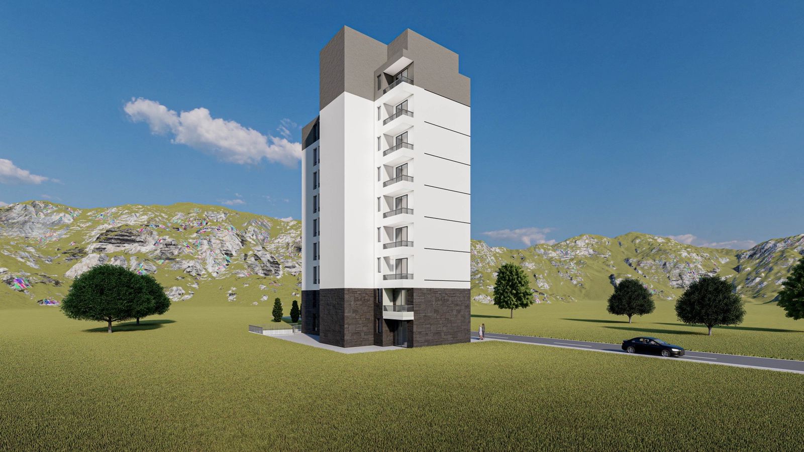 New modern building in Bar with apartments from 44.50m2 to 80.40m2 ...