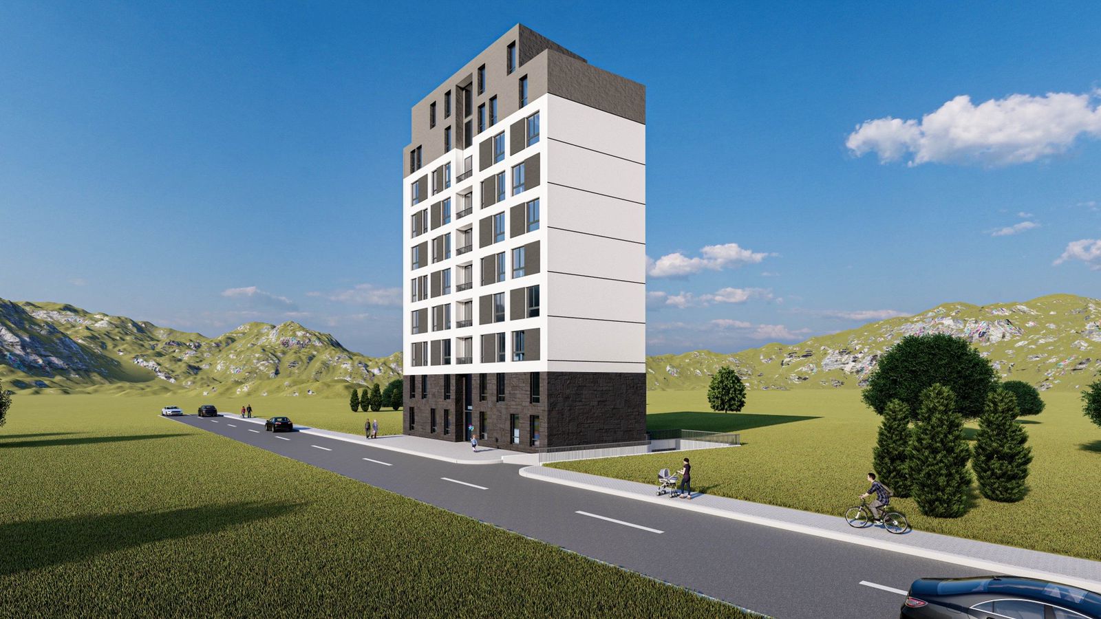 New modern building in Bar with apartments from 44.50m2 to 80.40m2 ...