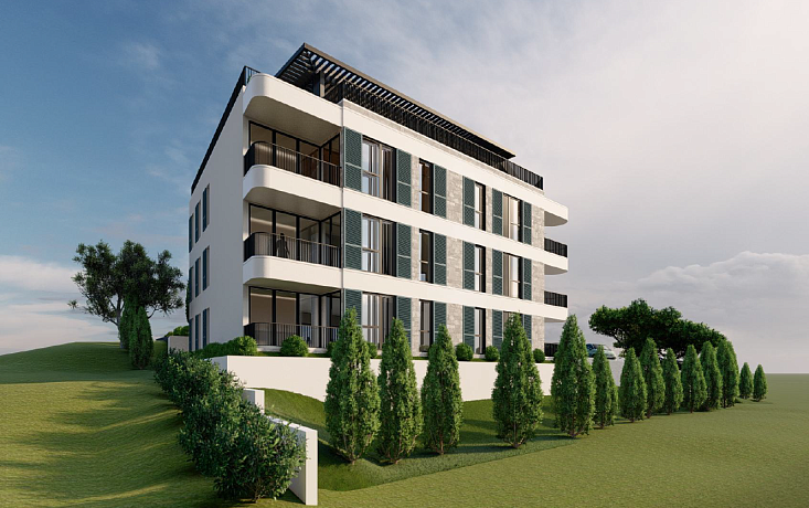 Apartments in a new modern building in Baosici 50m away from the sea ...